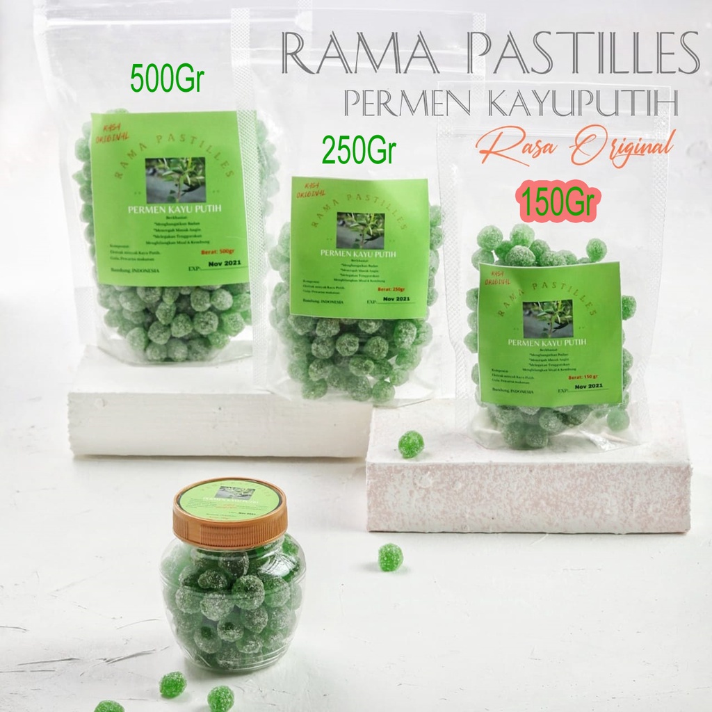 Jual Permen Rasa Kayu Putih 150 gram Original dan Ekstramint Jadul ...