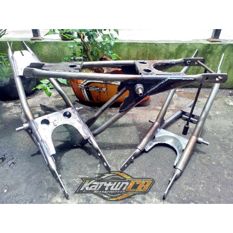 Jual Rangka CB merk HB nganjukan sambungan rangka CB/GL100 belakang tatanan pnp begel panjang ...