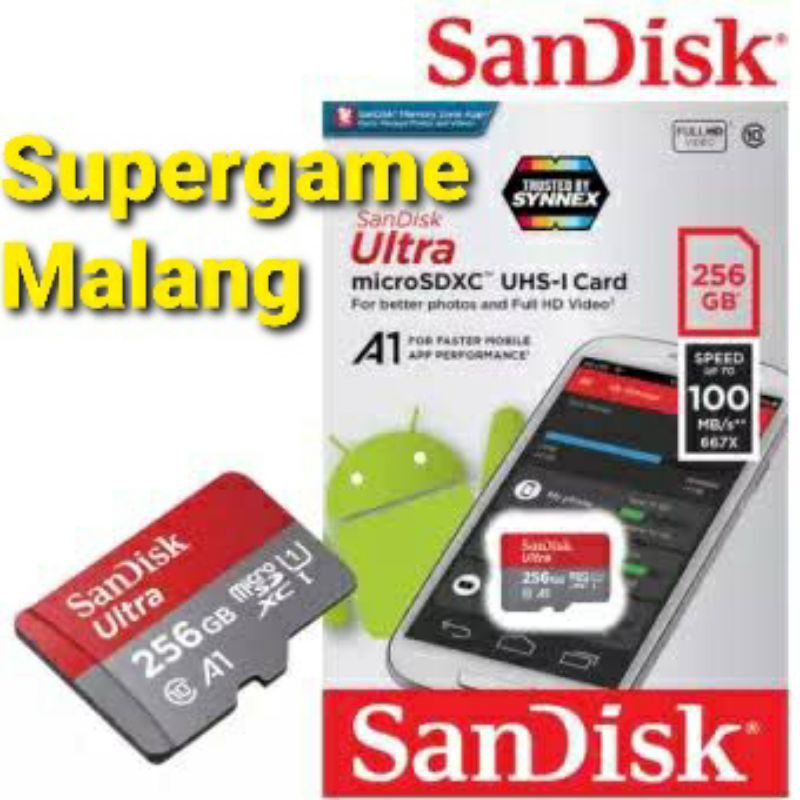 Jual Micro SD Memory Card 256 GB Giga Original Ori Sandisk | Shopee ...