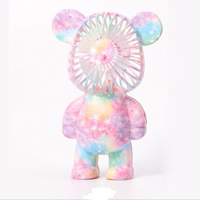 Jual CUTE CHARACTER ELECTRIC FAN kipas angin portable usb charge teddy ...
