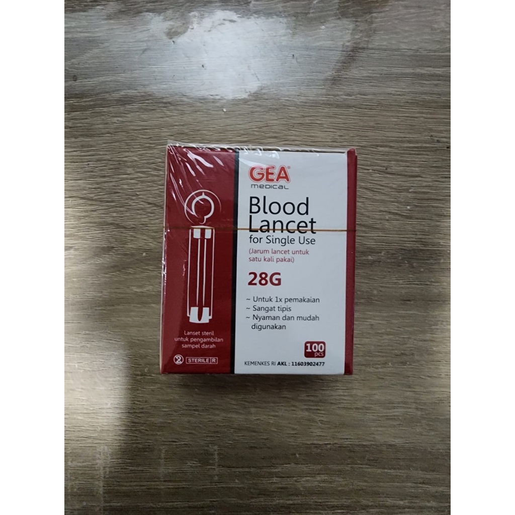 Jual Blood Lancet / Jarum Lancet GEA / isi 100 | Shopee Indonesia