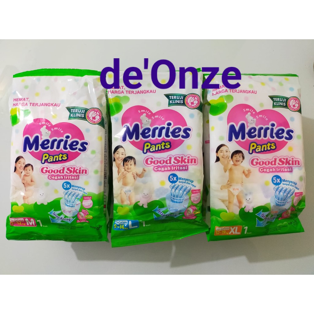 Jual Merries Pants Good Skin Ukuran M/L/XL 6 Sachet Tipe Celana 1 ...