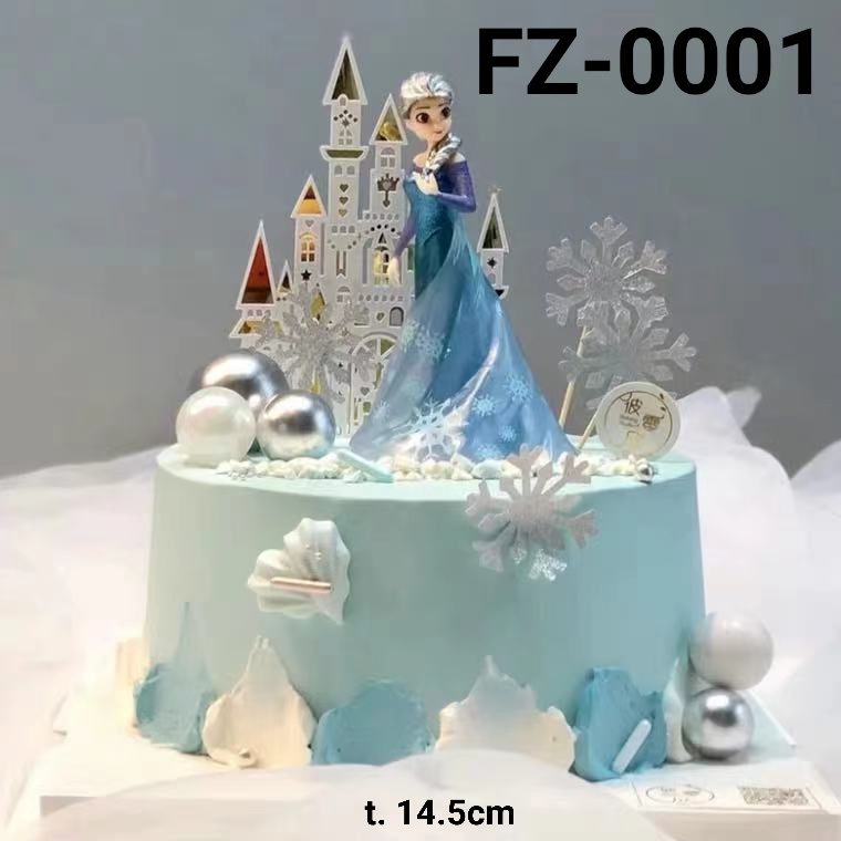 Jual FZ-0001 Cake Topper figurine hiasan kue cake mainan frozen elsa ...