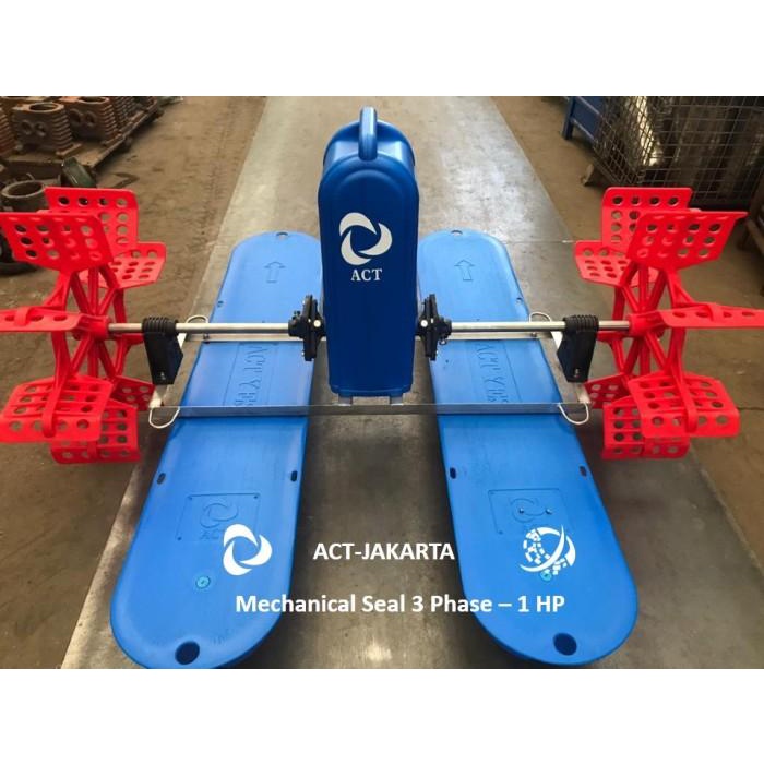 Jual Kincir Air Tambak impor Merek ACT Mechanical Seal 3 Phase 1 HP ...