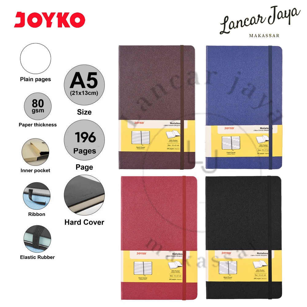 Jual Notebook Buku Tulis Diary Agenda Joyko Hard Cover NB-703 Plain ...
