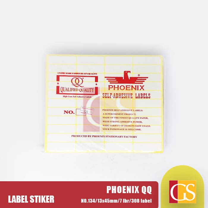 Jual Stiker Label / Label Harga / Nama Undangan Phoenix QQ 134 13x45mm ...