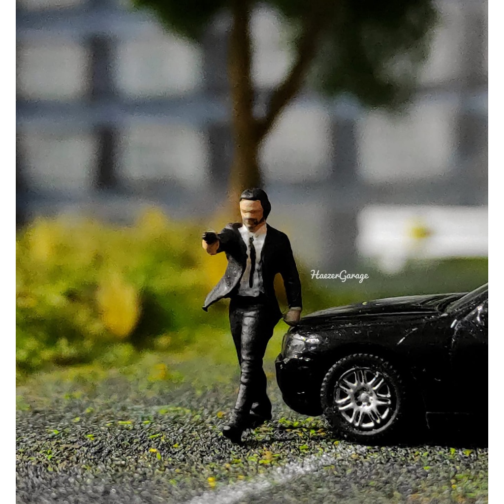 Jual Mini Action Figure Diecast 1/87 John Wick Diorama Miniature HO ...