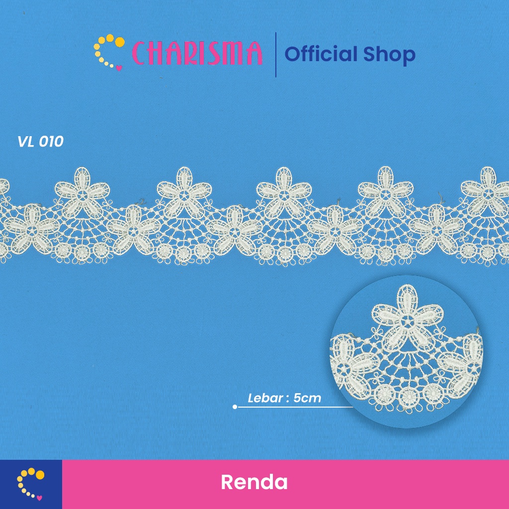 Jual Charisma Renda pinggir - Bahan renda brukat (Lace) - Victoria Lace ...
