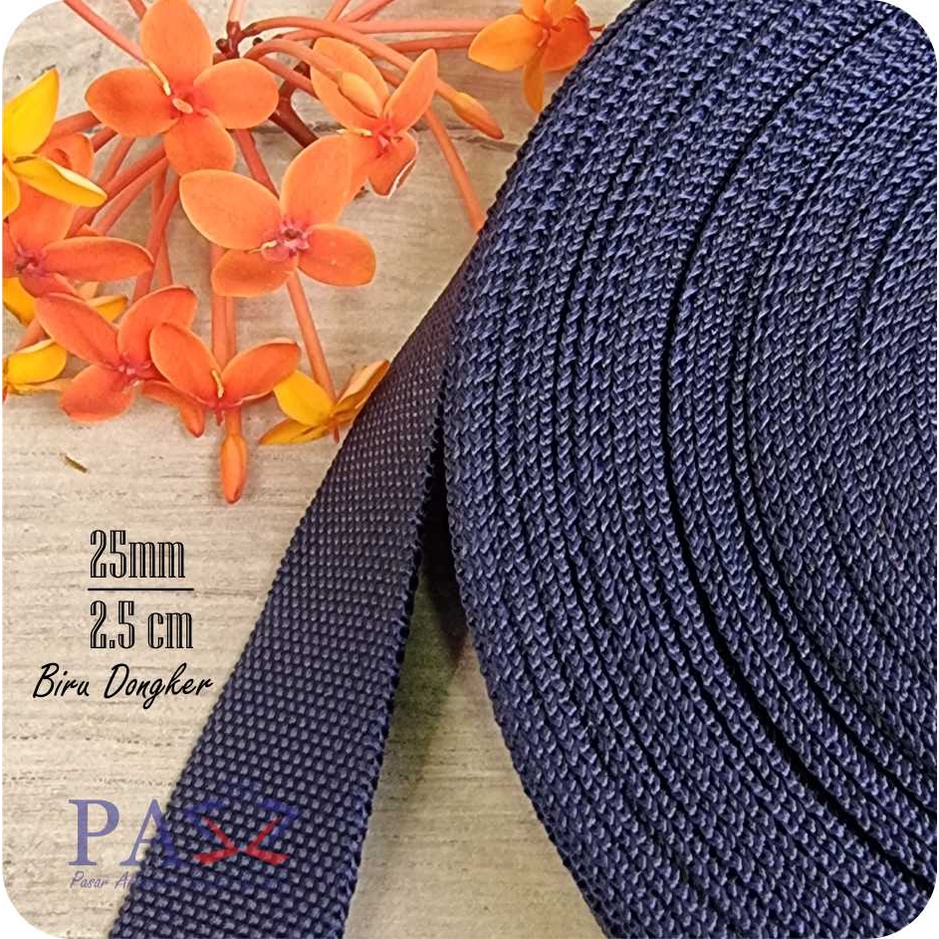 Jual Tali Webbing Pelipit / Bisban / PCR 2,5 cm 36 Yard/rol | Shopee Indonesia