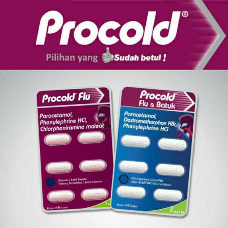 Jual Procold Flu / Procold Flu & Batuk 1 Blister @ 6 tablet | Shopee ...