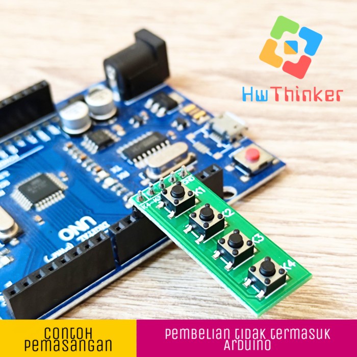 Jual Modul Board Push Button 1x4 Keypad Tester Arduino Raspberry Shield ...