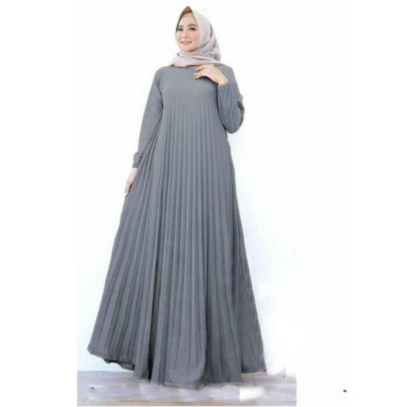 Jual GAMIS MAXI PLISKET/GAMIS PANJANG/GAMIS MUSLIM WANITA DEWASA-REMAJA ...