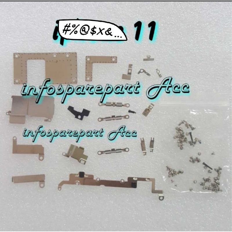 Jual Baut iphone 11 plat seng set fullset | Shopee Indonesia