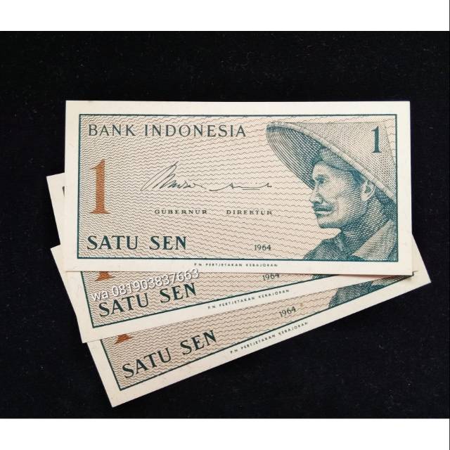 Jual Uang kuno 1 sen 1964 koleksi jadul ( 0,01 rupiah) mahar nikah ...