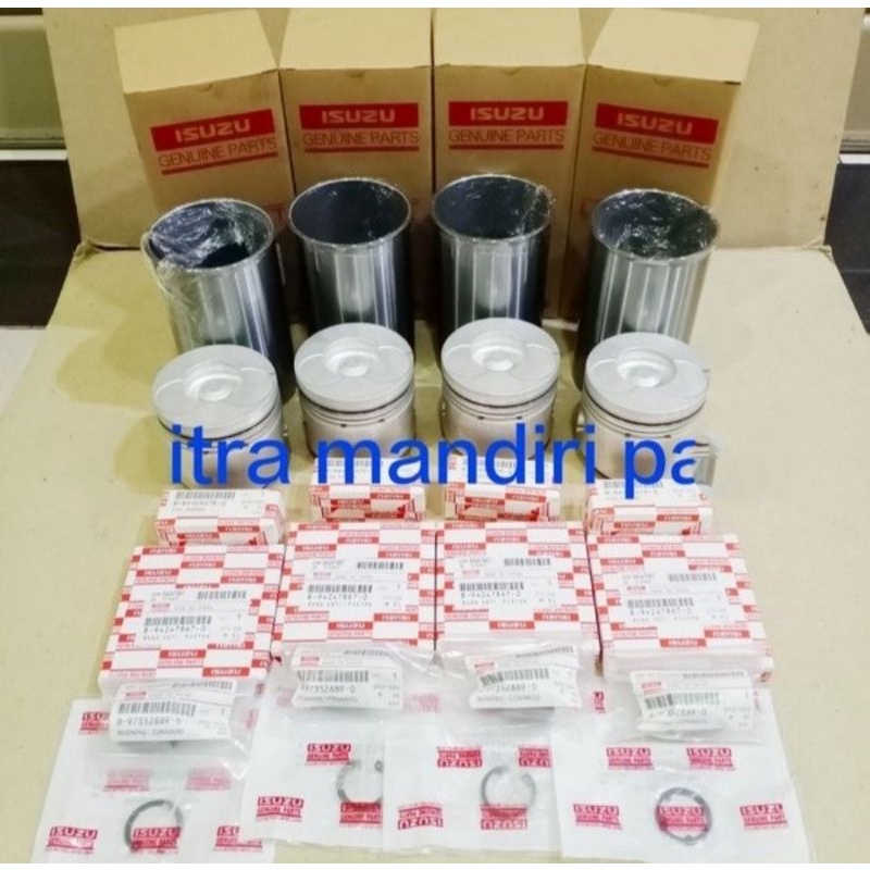 Jual LINER KIT SET KOMPLIT ISUZU PANTHER 2.5 2500CC 4JA1 NON TURBO ...