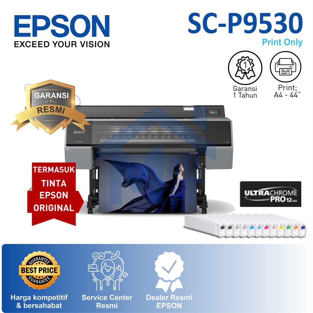 Jual Printer Epson SureColor P9530 SC-P9530 SCP9530 44" 44 INCI 12 Pigment | Shopee Indonesia
