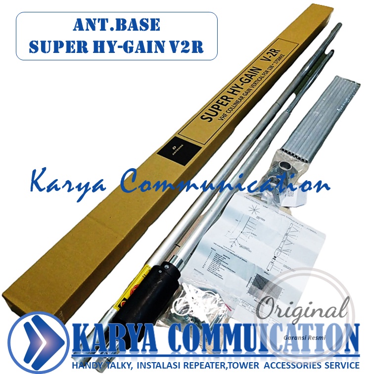 Jual PAKET ANTENA LUAR SUPER HY-GAIN V2R PLUS KABEL ANTENA PAJANG ...