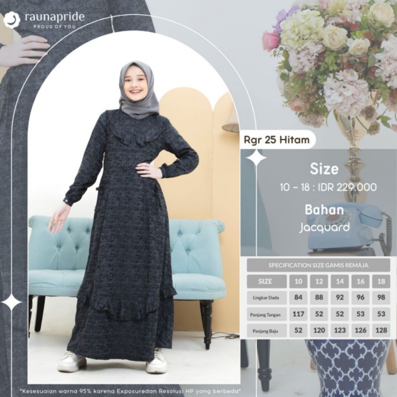 Jual GAMIS REMAJA RGR ORY BY RAUNA | Shopee Indonesia