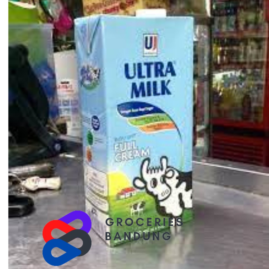 Jual Susu UHT Ultra Milk Full Cream 1 Liter (Gojek/Grab Only | Shopee Indonesia