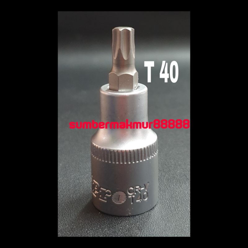 Jual Mata sok bintang t 40 multipro star bit socket 1/2" | Shopee Indonesia