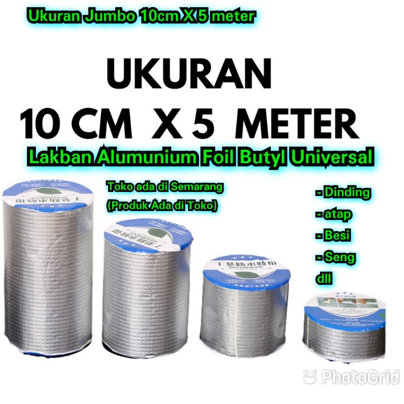 Jual lakban Dinding atap besi dll anti bocor silver ukuran 10cm x 5 ...