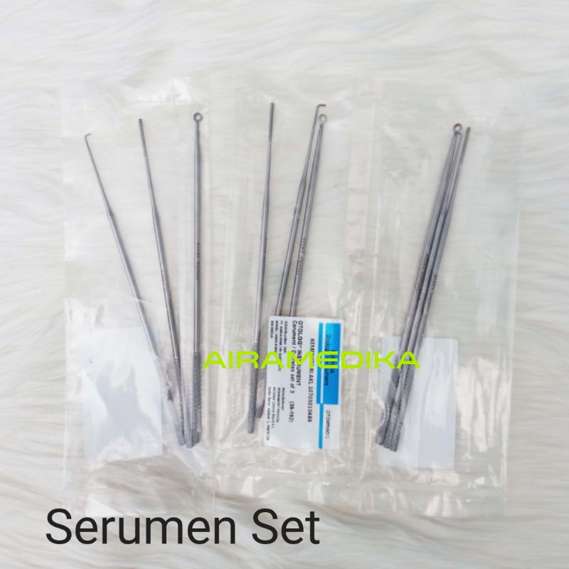 Jual Serumen Set of 3 ( Cotton Aplicator,Cerumen Ring,Cerumen hook ...
