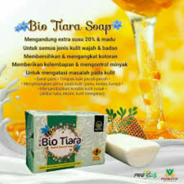 Jual Sabun Herbal Bio Tiara Biotiara Biosyafa Probiotik Siklus wajah ...