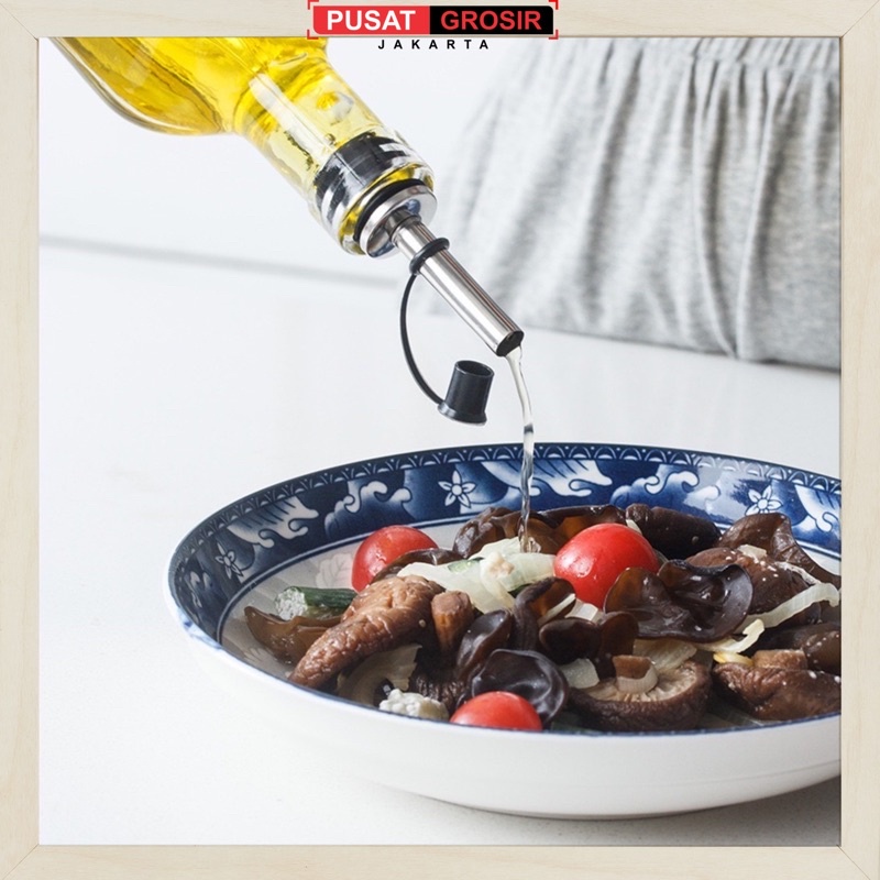 Jual S121 Liquor Spirit Bottle Pourer Penutup Penuang Botol Flow Wine ...