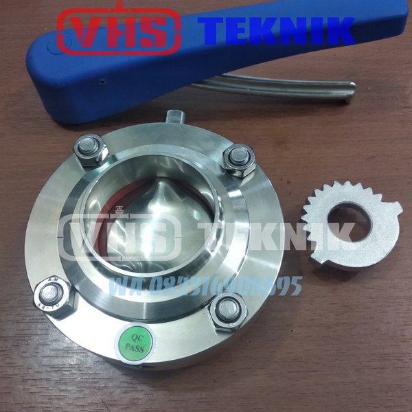 Jual SANITARY BUTTERFLY VALVE 2 INCH SPV SS316 | Shopee Indonesia