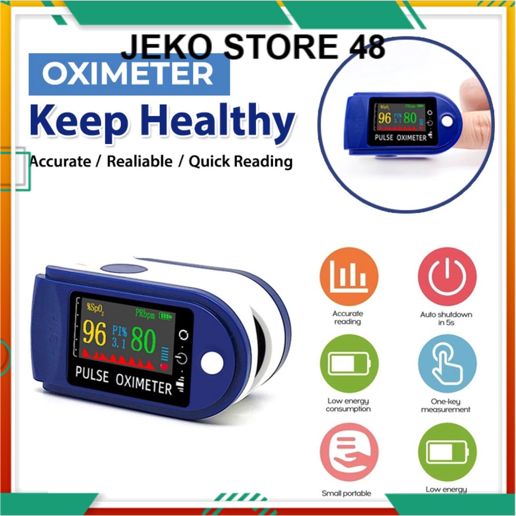 Jual Fingertip PULSE Oximeter SpO2 LED Digital Ujung Jari Pulse Oksimeter Display Sensor Oksigen ...