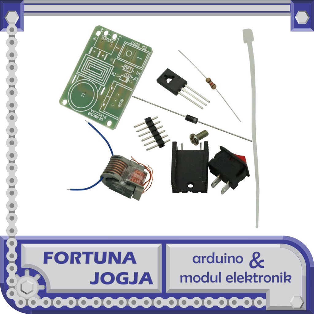 Jual Kit Modul DIY Generator Tegangan Tinggi 15kV Spark Arc Ignition ...