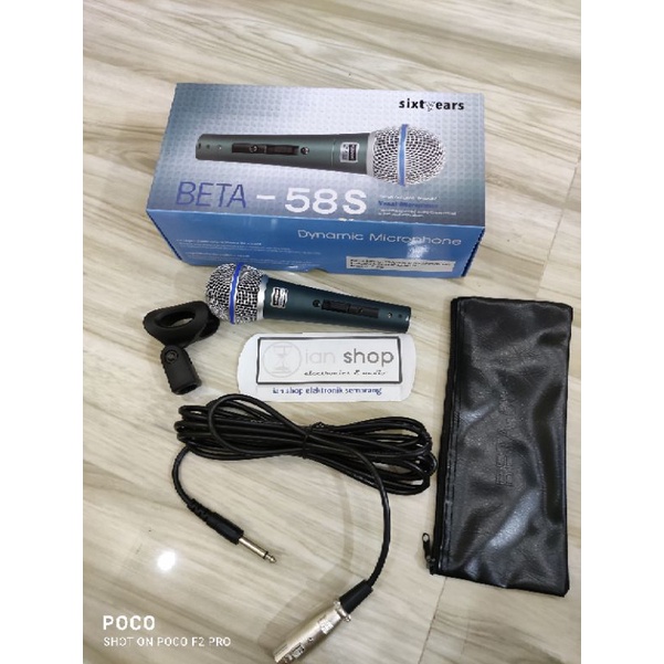 Jual Mic Dynamic Shure Beta58S Beta 58S Beta58 Mik Vokal Kabel Beta 58 ...