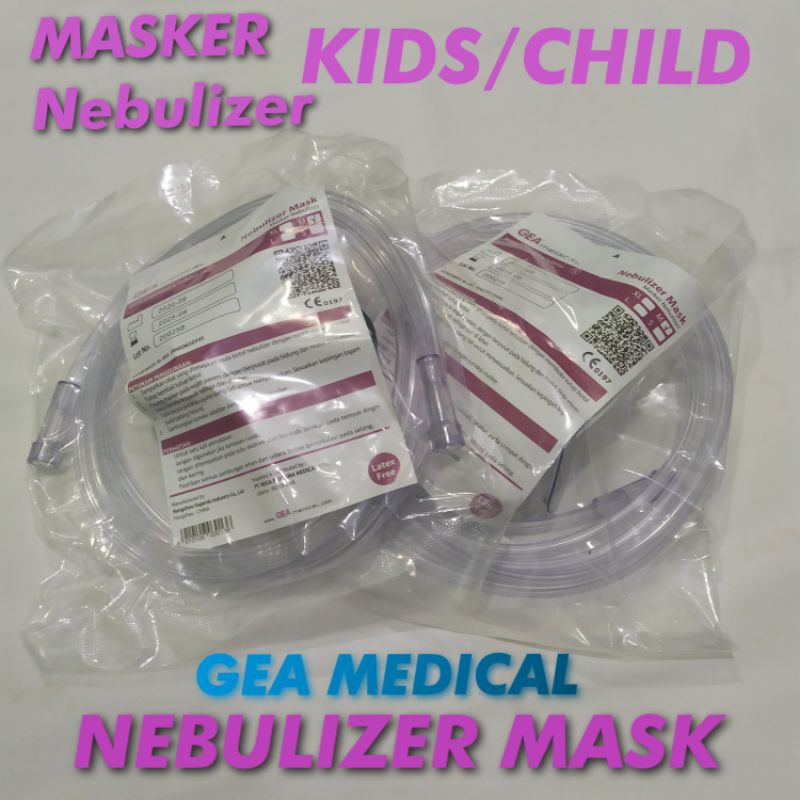 Jual Mask Nebulizer Kids Child, Masker Gea Medical Nebulizer Anak ...