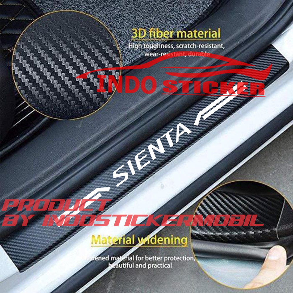Jual Sticker karbon mobil sienta stiker carbon 3d pengaman pijakan ...