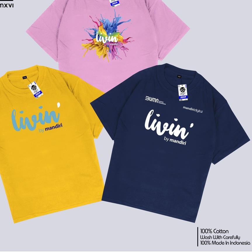 Jual [NEW VARIANT!!!] Kaos Baju Distro Bank Mandiri Digital Livin By ...