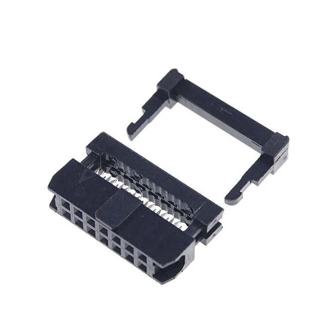 Jual Socket IDC 2x7 Connector 2.54mm soket 14p 14 pin Female cable ...