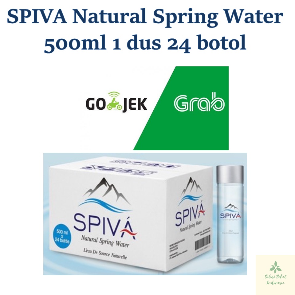 Jual SPIVA Natural Spring Water 500ml 1 dus 24 botol Air Mineral Alami ...