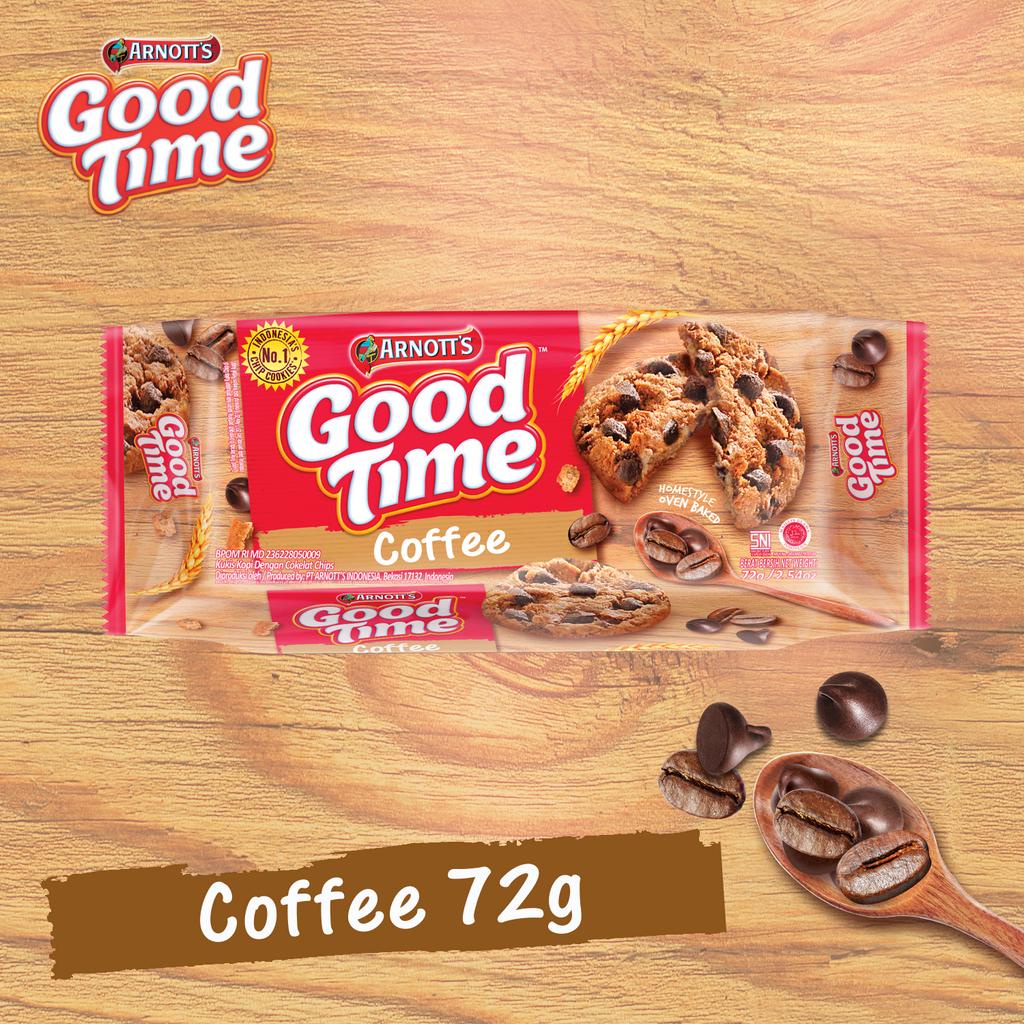 Jual AJ07 Good Time Chocochips Cookies Coffee 72g | Shopee Indonesia