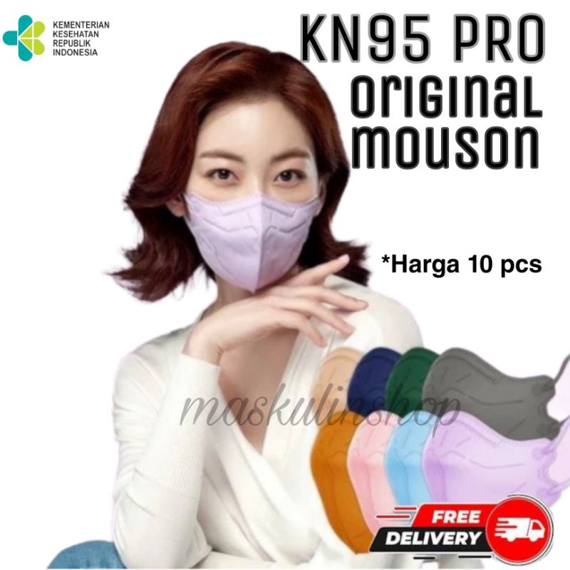 Jual MASKER KN95 PRO MOUSON ISI 10 PCS/ MASKER KN95 MOUSON PRO PREMIUM/ MASKER KN95 5PLY WARNA ...