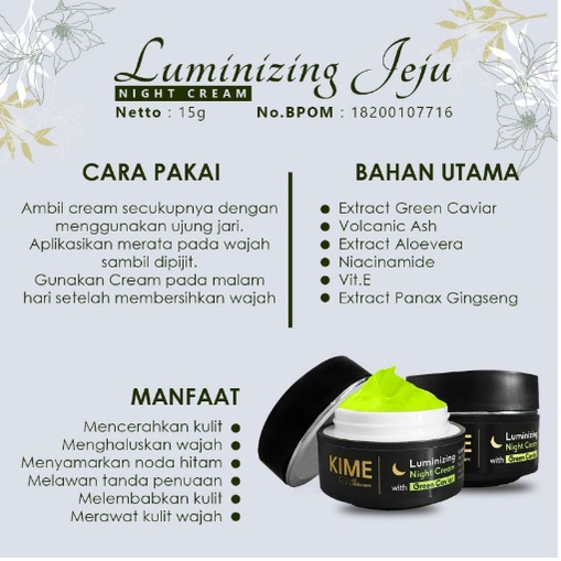Jual KIME CREAM ORIGINAL NIGHT & DAY CREAM RAHASIA CANTIK KULIT PUTIH ...