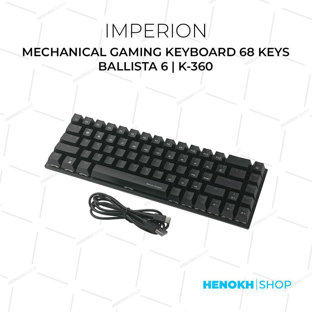 Jual Keyboard Gaming Mechanical 68 Keys IMPERION BALLISTA 6 K-360 ...