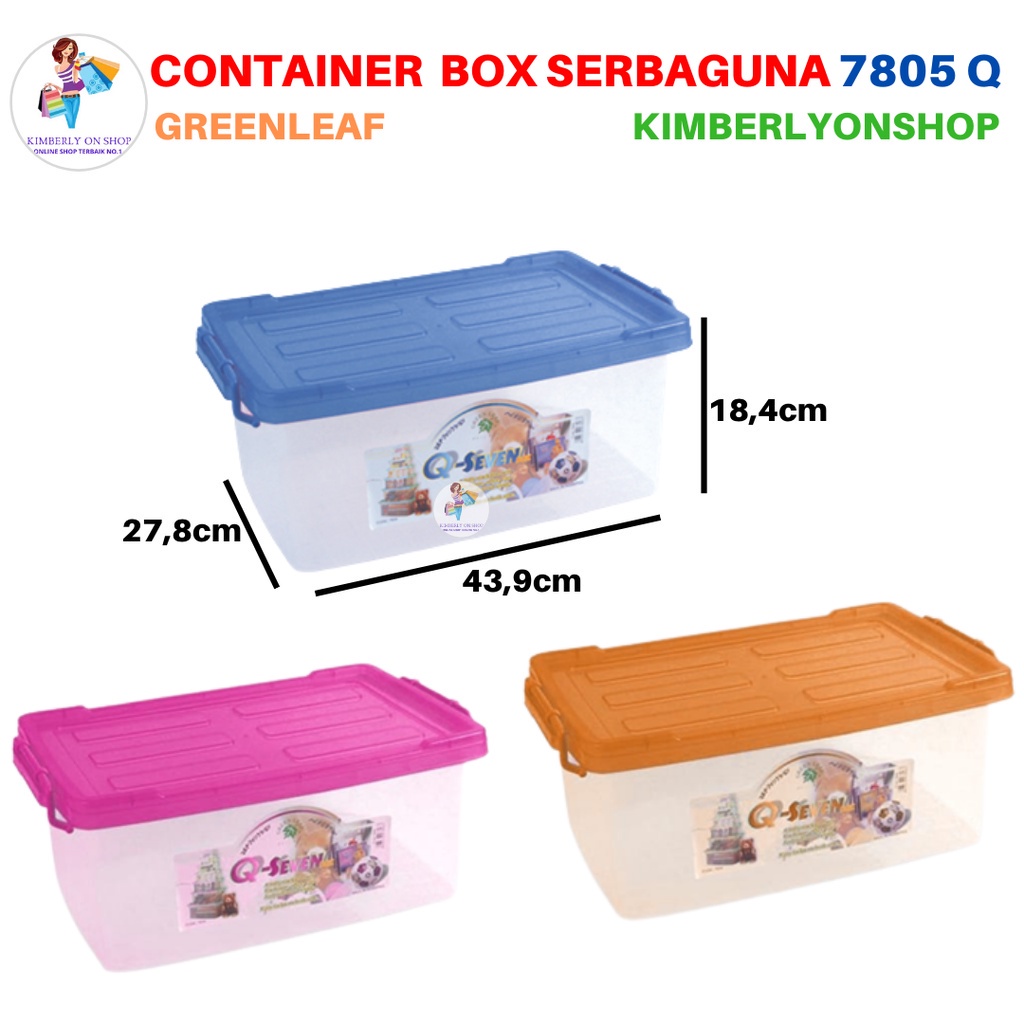 Jual Box Container 14,5 Liter 7805 Green Leaf | Shopee Indonesia