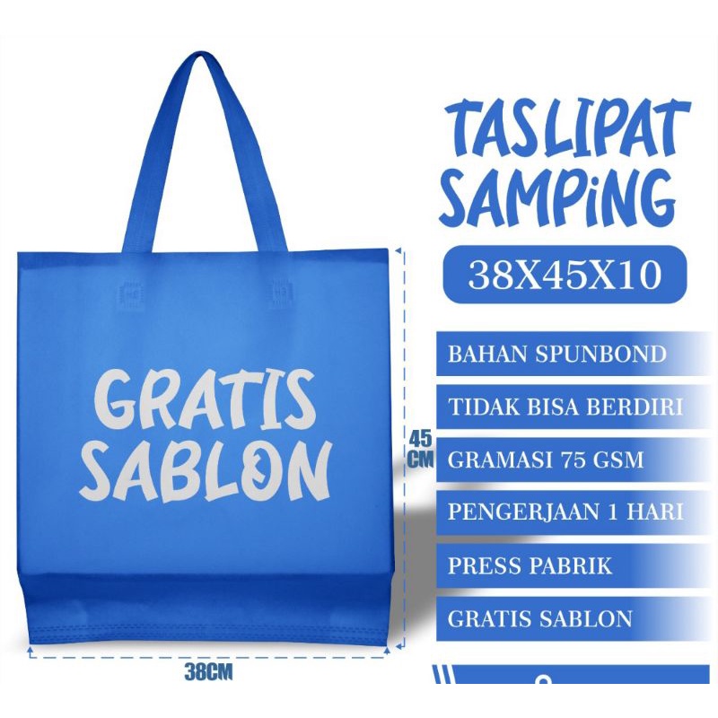 Jual TAS SPUNBON SABLON COUTOM 38X45 TAS UNTUK SEMBAKO TASYAKURAN ...