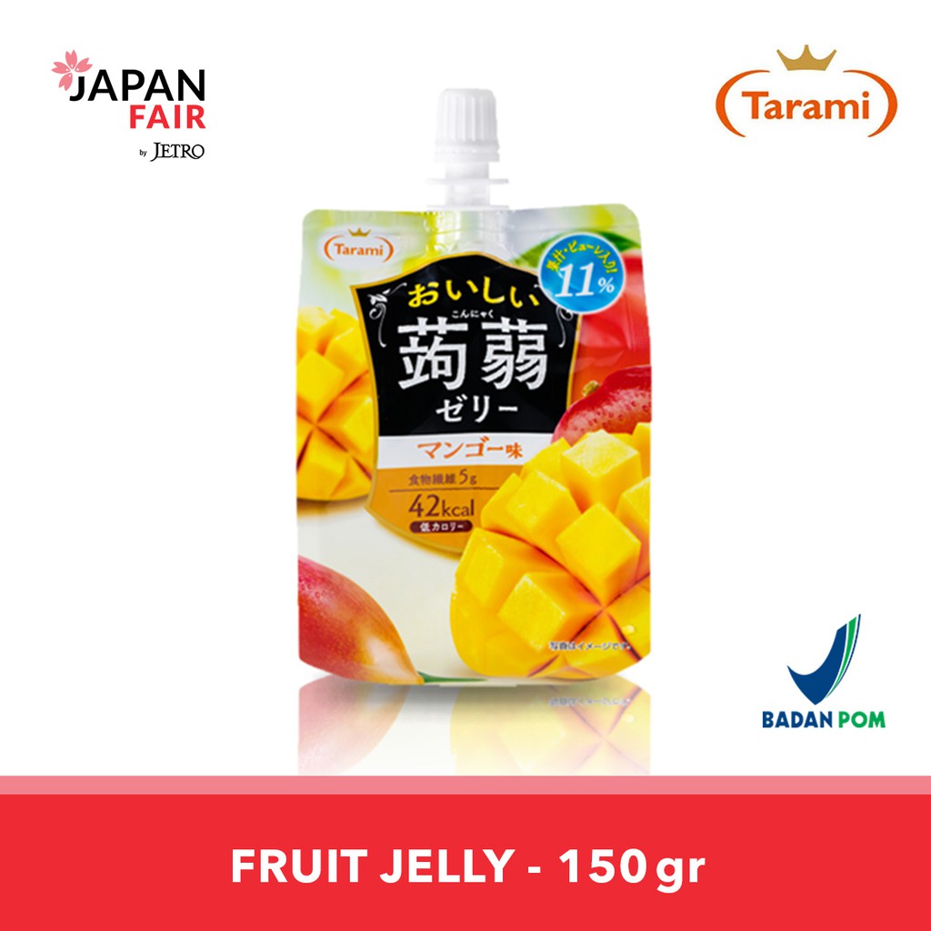 Jual Jelly Tarami Oishii Konjac Mango Jeli Jepang rasa mangga 150gr | Shopee Indonesia