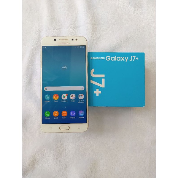 Jual Samsung Galaxy J7 Plus Fullset Tanpa Minus Bergaransi | Shopee ...