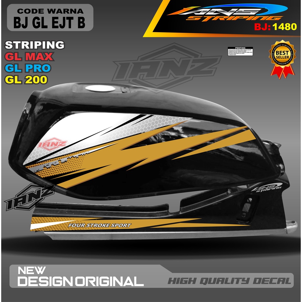 Jual STIKER STRIPING MOTOR GL MAX GL PRO , STIKER MOTOR , STRIPING GL ...