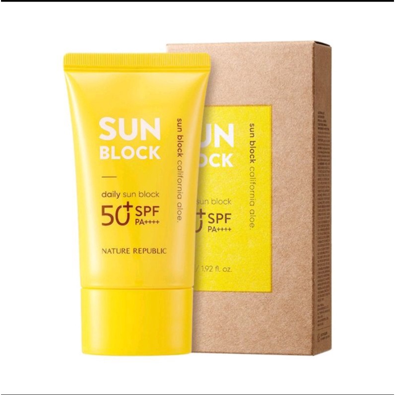 Jual Nature Republic Sun Block California Aloe Daily Sun Block 50+SPF ...
