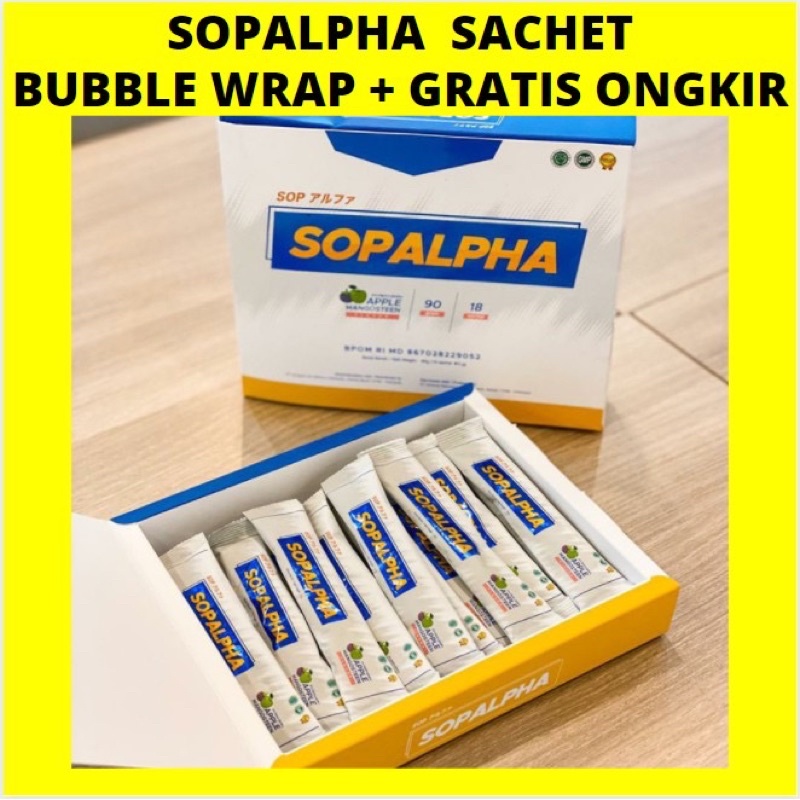 Jual SOPALPHA ECERAN PER 1 SACHET BPOM HALAL SOP ALPHA BIO BOOST PER ...