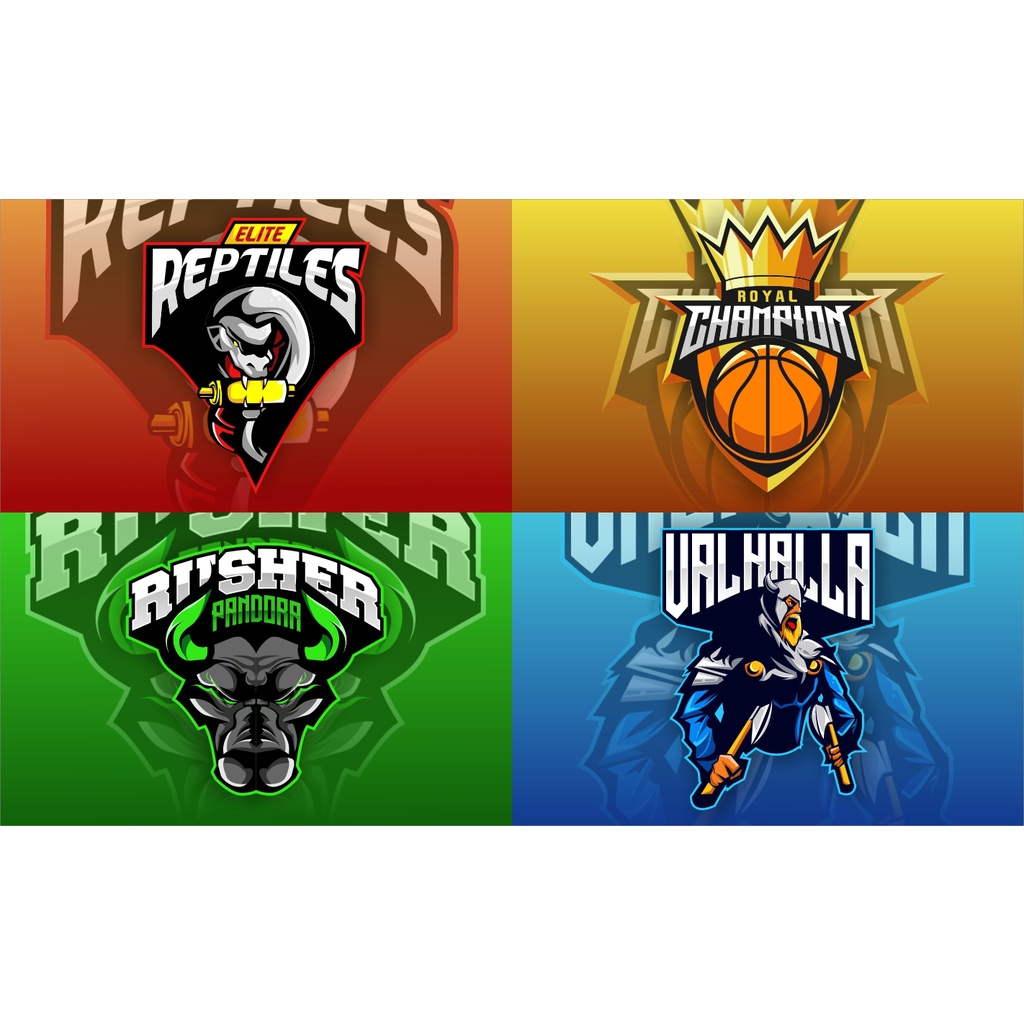 Jual jasa desain logo gaming, logo squad, logo team, logo esports ...