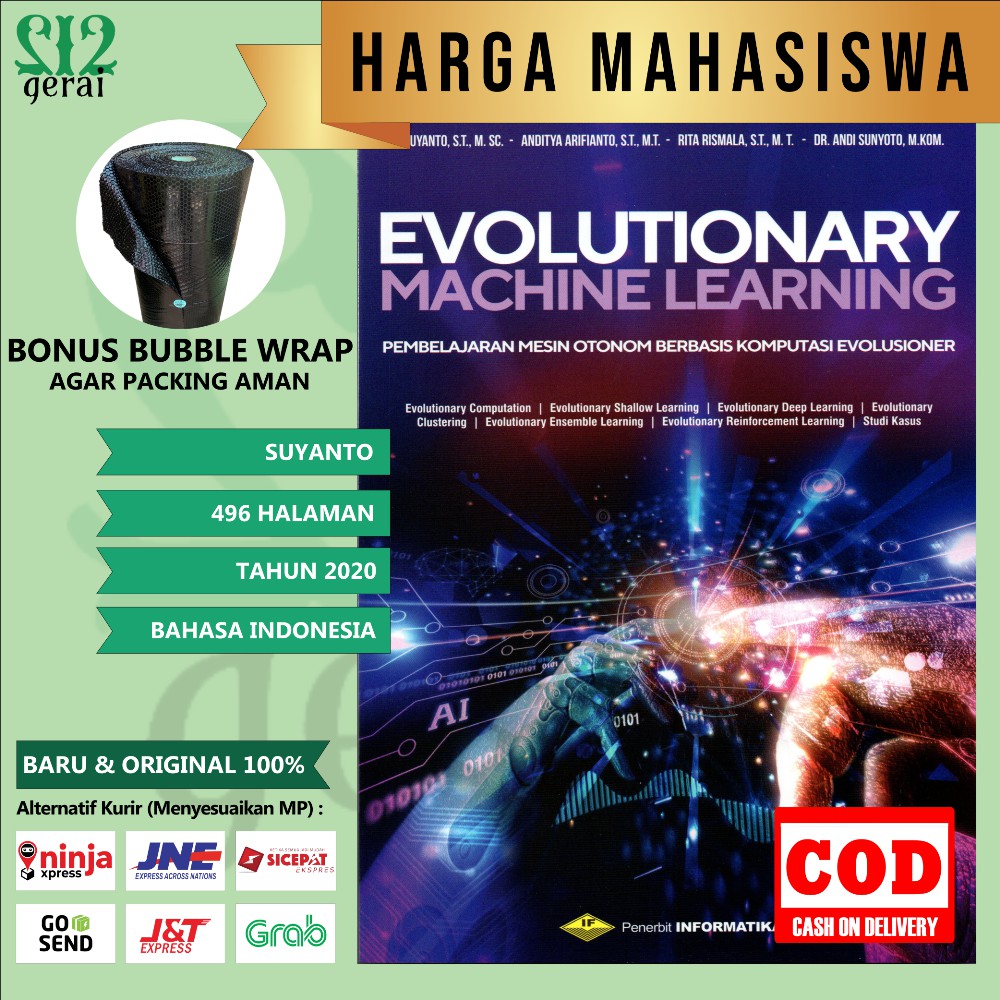 Jual BUKU EVOLUTIONARY MACHINE LEARNING PEMBELAJARAN MESIN OTONOM ... Jual BUKU EVOLUTIONARY MACHINE LEARNING PEMBELAJARAN MESIN OTONOM ...